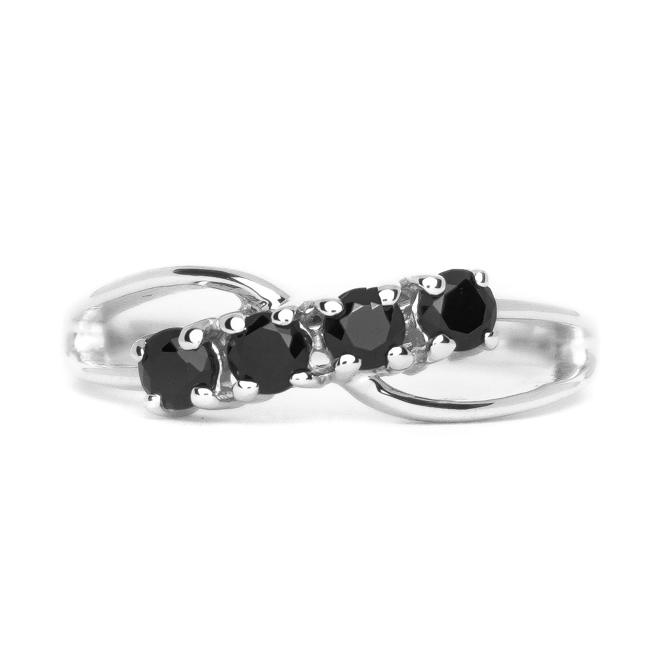 Buy Women's Jewelry in India, Natural Black Spinel Ring, 925 Sterling ...