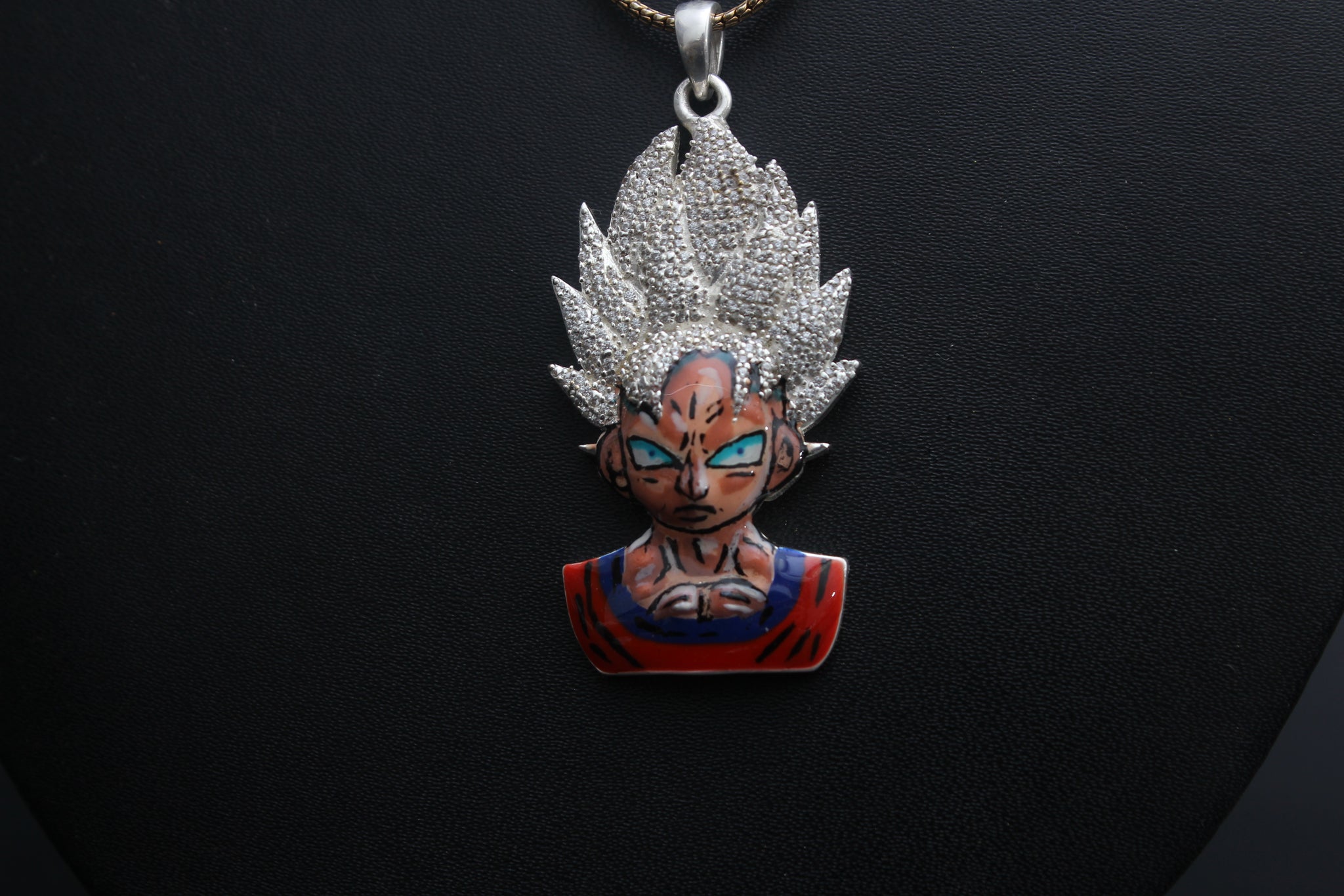 Buy Silver Jewellery In India, USA, UK, Iced out Goku Pendant, Hiflyer