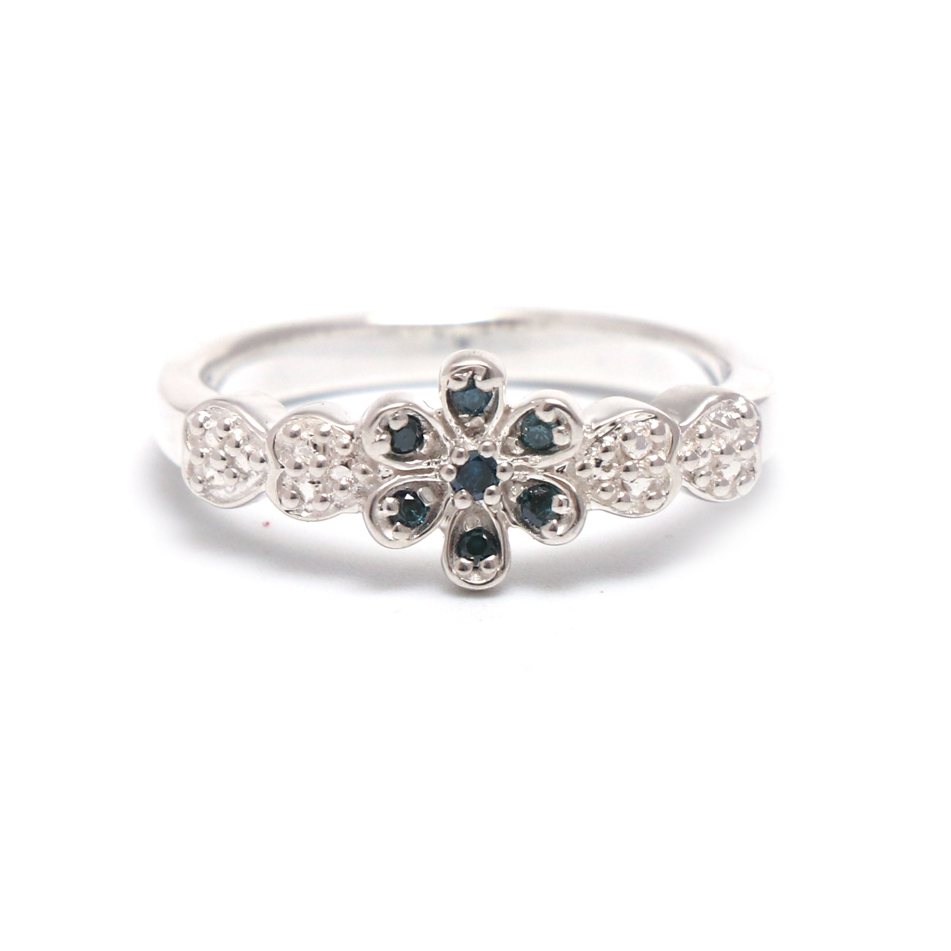 Buy Online Silver Jewelry, Natural Blue Diamond Rings In India, USA, UK ...