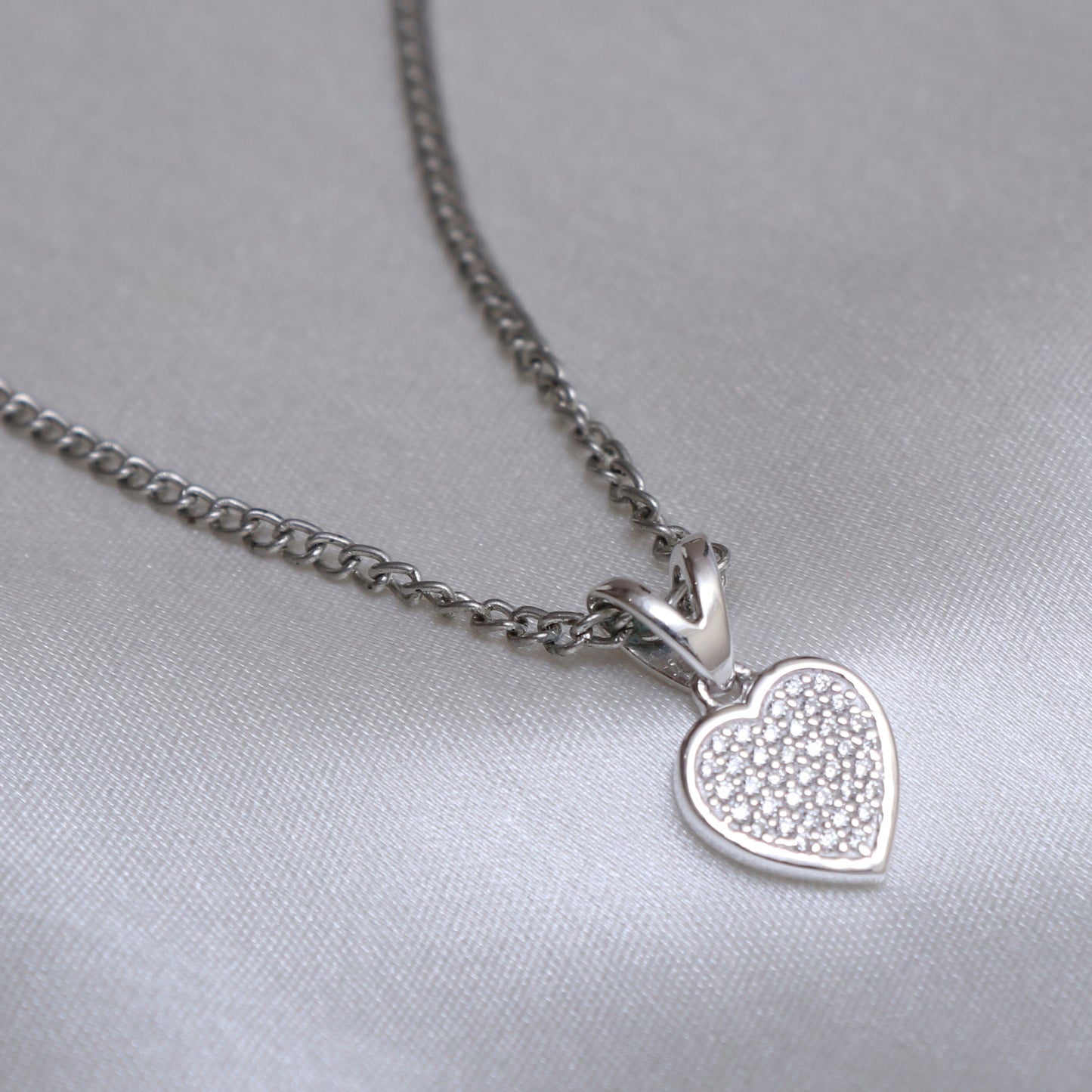 Hiflyer Jewels Heart Design Gemstone Pendant, Iced Out Jewelry For Her ...